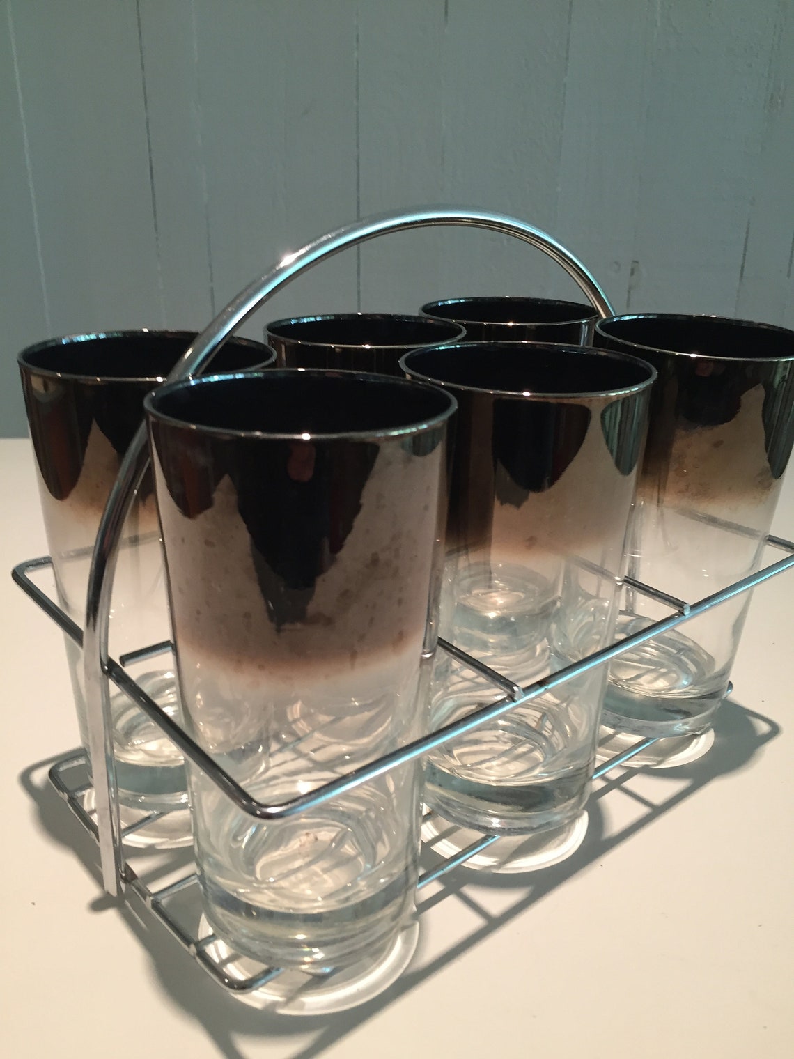 Sidney Sigetti, "vitreon Queen" Lustreware Cocktail Set. High-ball ...