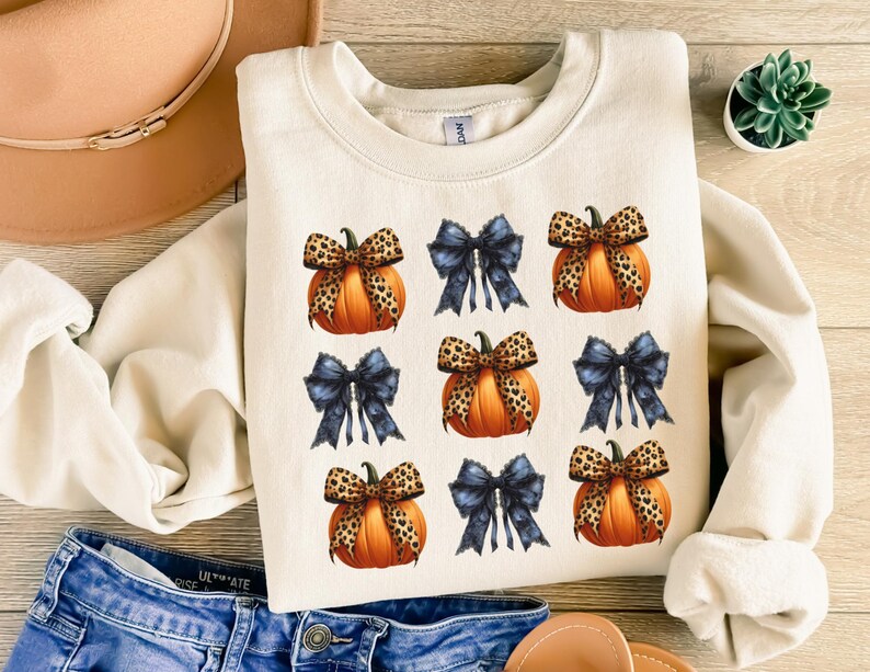 Fall Graphic Digital PNG PDF File Halloween Leopard Print Pumpkin ...