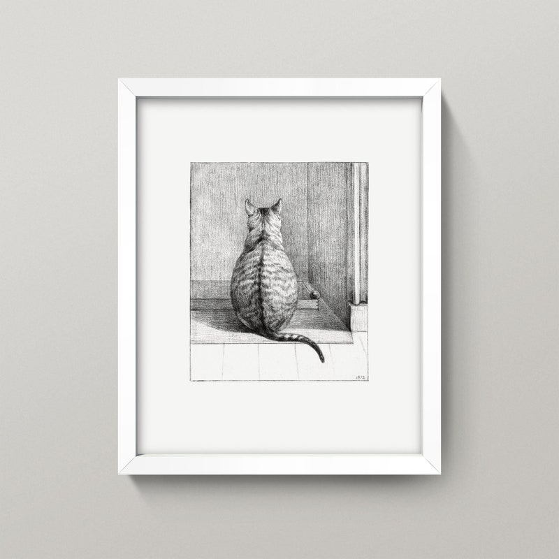 Cat Print - Etsy