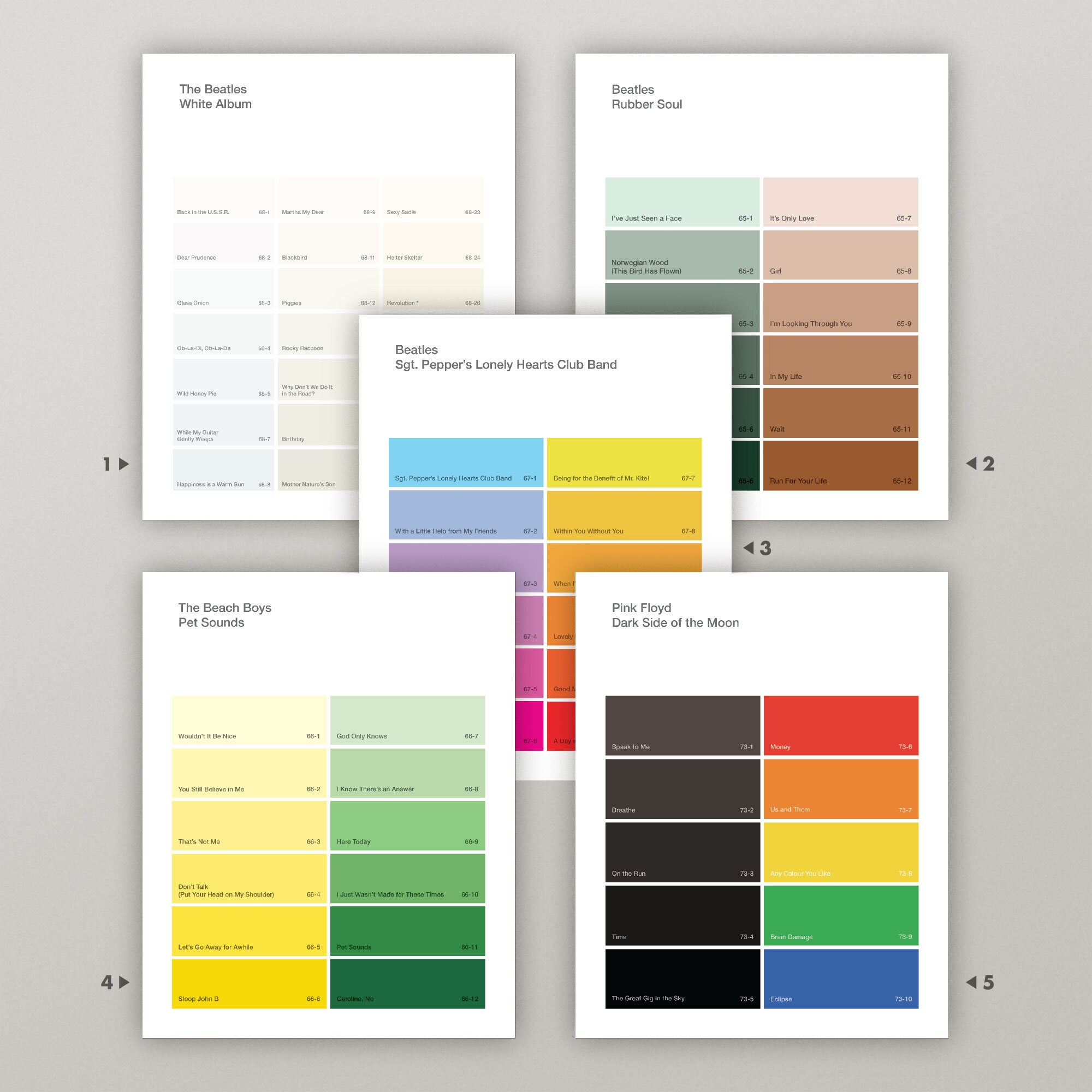 Album Cover Paint Swatches 3 Sizes Geometric Prints & | Etsy