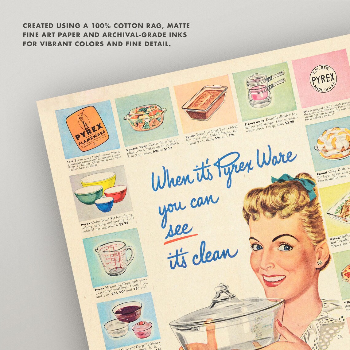 Vintage Cookware Ad 8x10 Print 1940s / 1950s Kitchen Wall - Etsy Canada