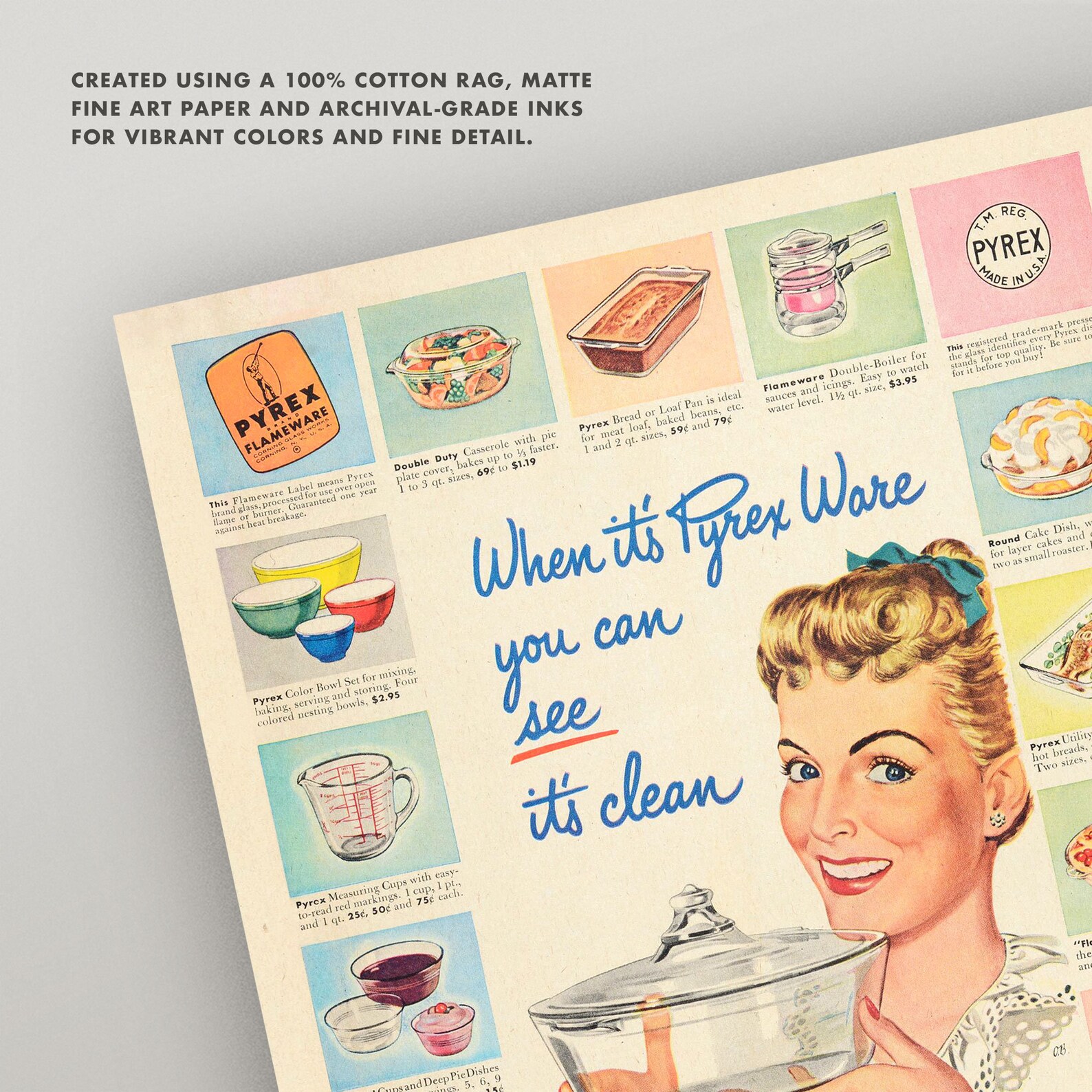 Vintage Cookware Ad 8x10 Print 1940s / 1950s Kitchen Wall - Etsy