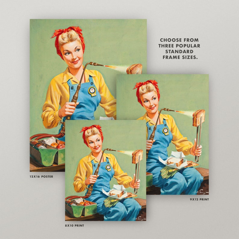 Retro Kitchen Art • Pin-up Art • Vintage Kitchen Pin-up Print • Choose ...