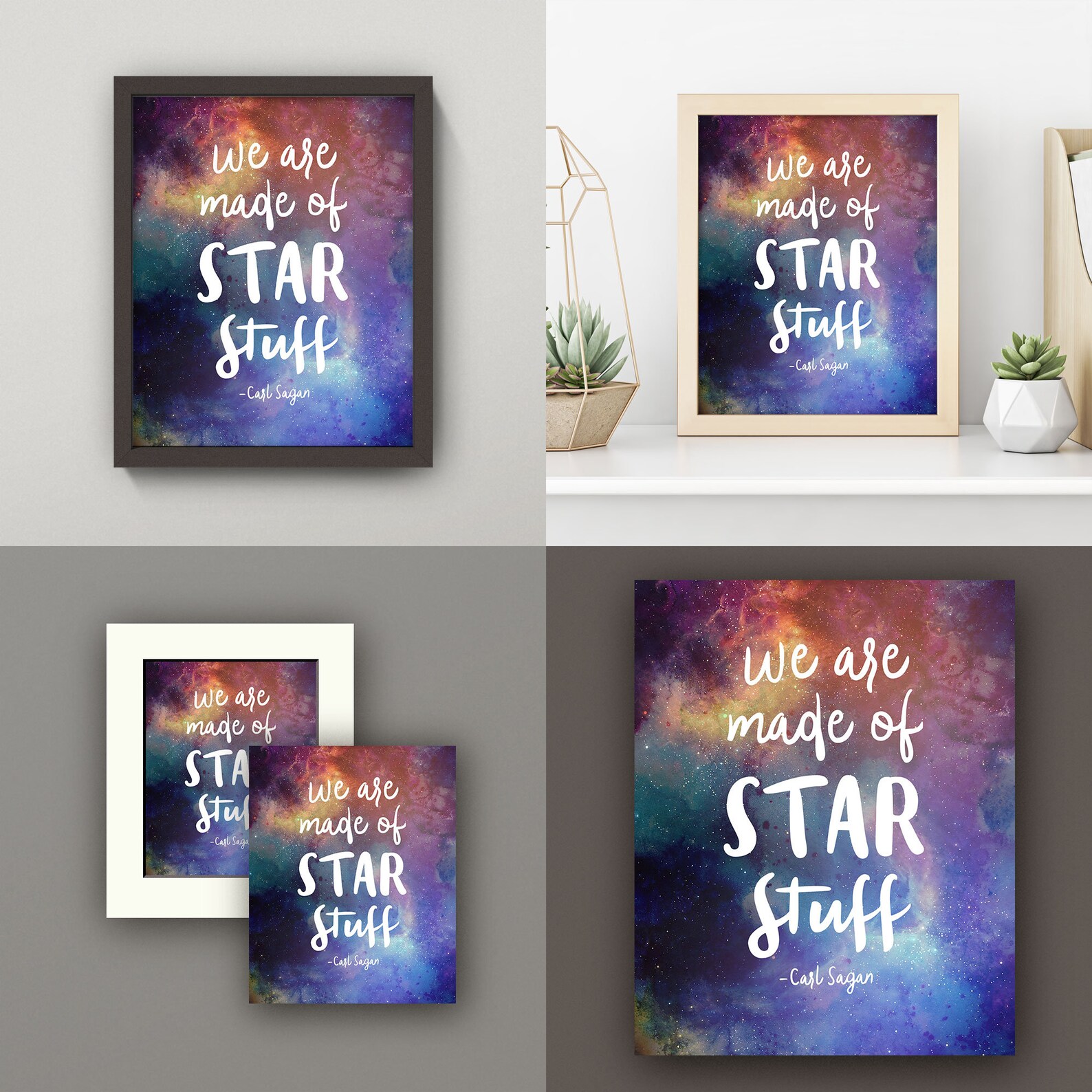 Carl Sagan Star Stuff Quote Print 8x10 Wall Art High | Etsy