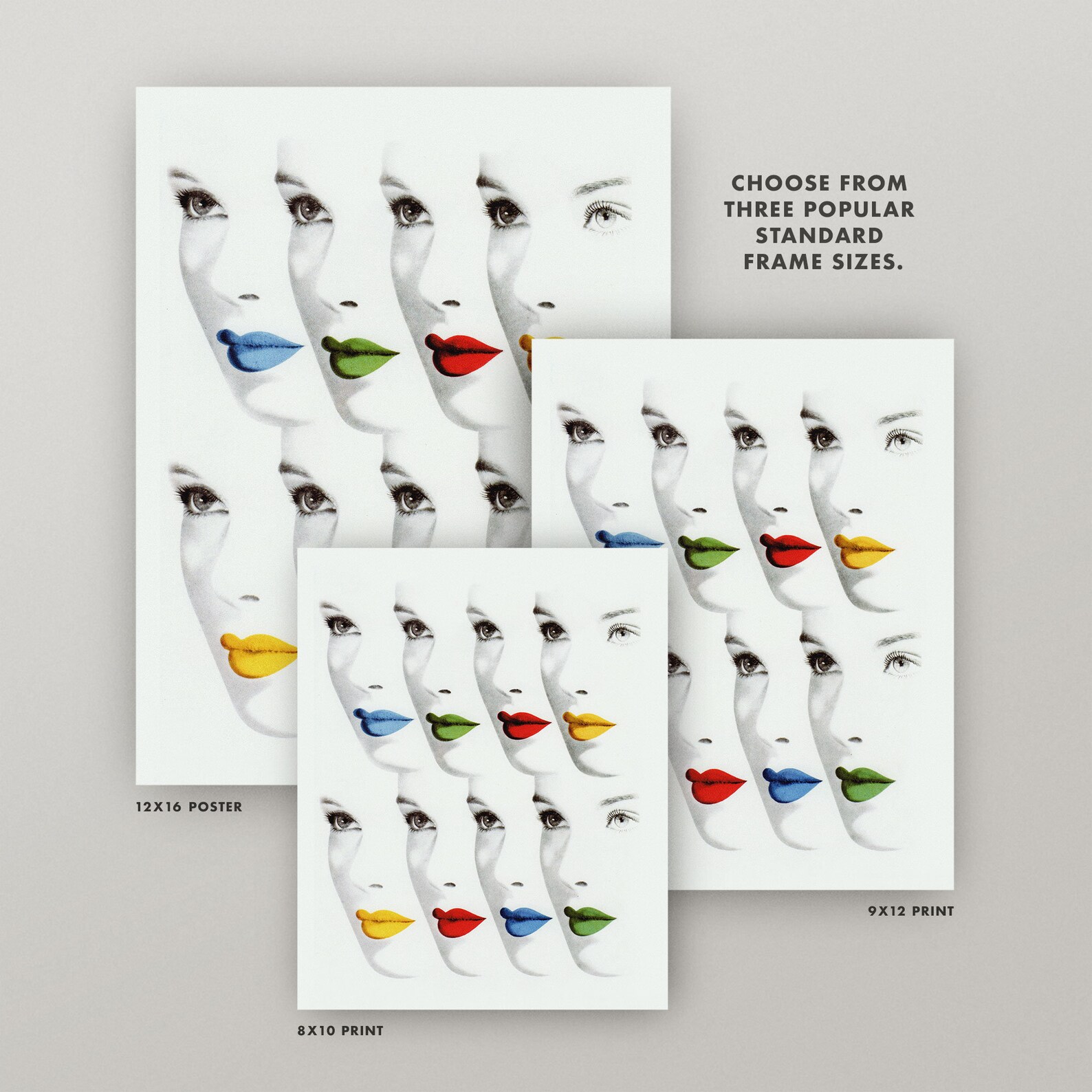 Lipstick Print Vintage Bathroom Art 4 Sizes Retro - Etsy