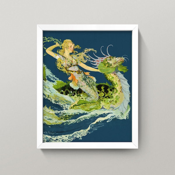 Sea Monster Print - Etsy