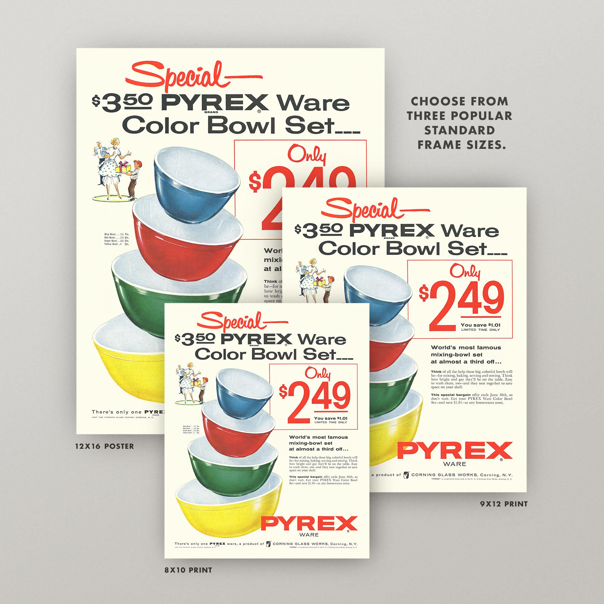 Vintage Cookware Ad Retro Kitchen Wall Art 1950s Kitchen | Etsy