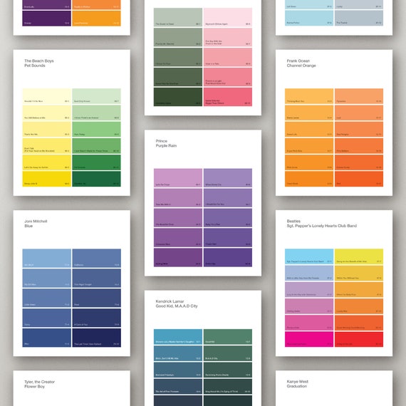 Prince Purple Rain Paint Swatch Print 3 Sizes Classic | Etsy