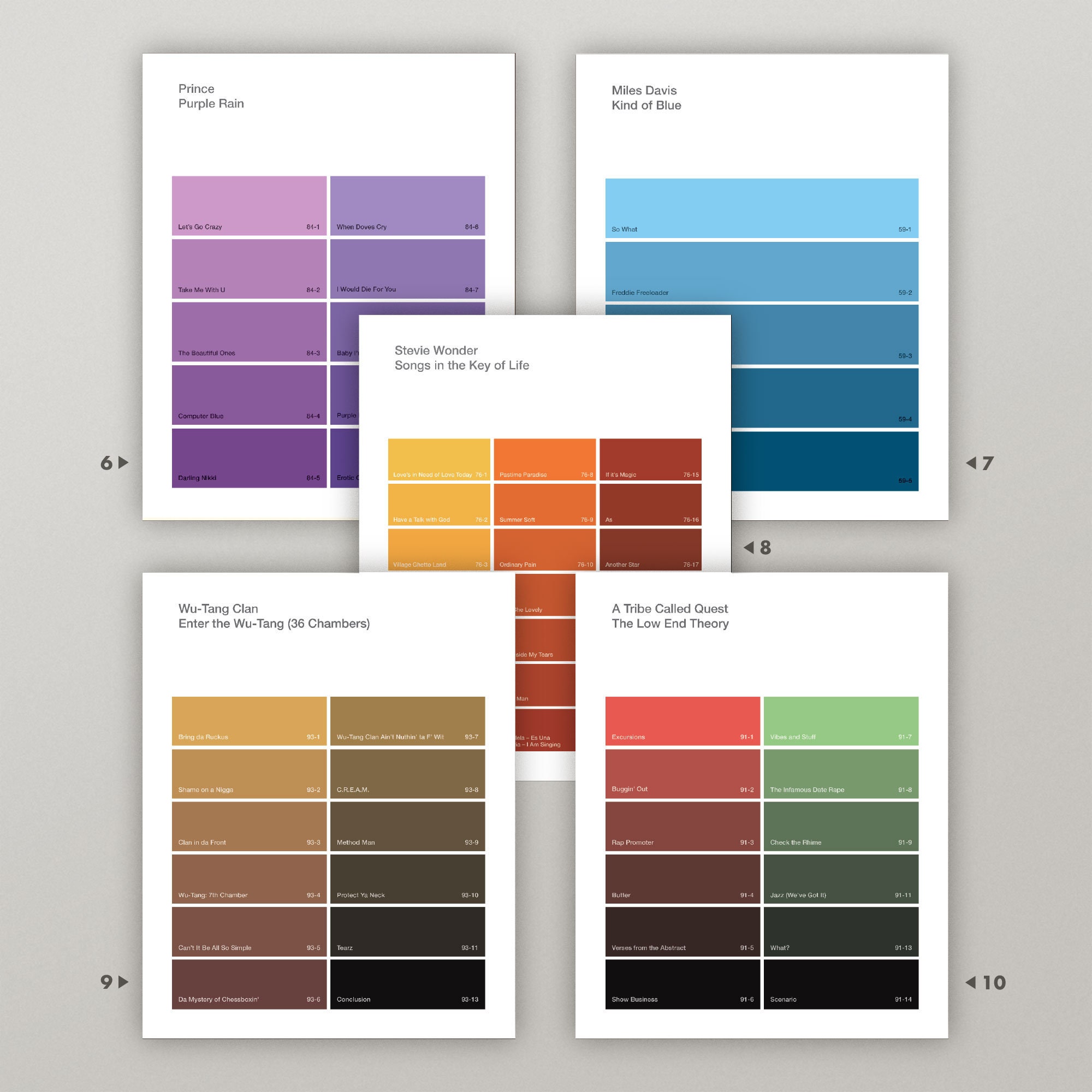 Album Cover Paint Swatches 3 Sizes Geometric Prints & | Etsy