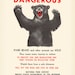 Dangerous! Vintage Bear Print or Poster • Vintage Bear Warning Sign • 4 ...