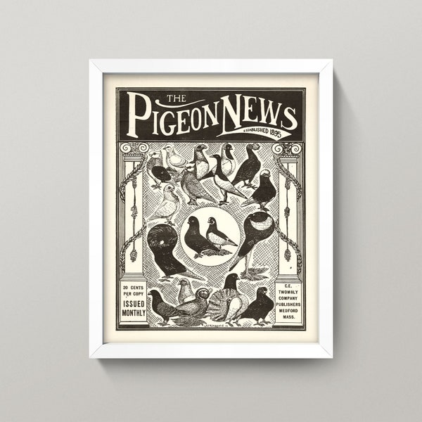 Pigeon Art - Etsy