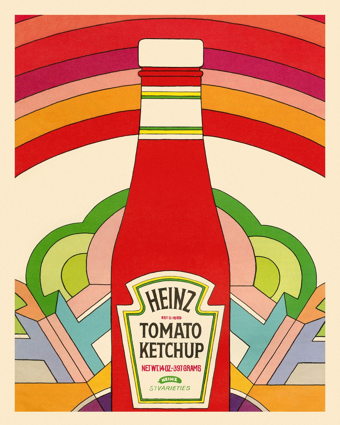 Ketchup Pop Art Print 4 Sizes Vintage Kitchen Wall Art - Etsy