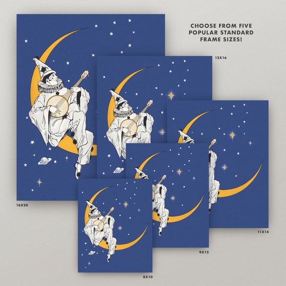 Banjo Playing Astronaut On Moon