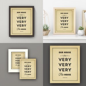 CSN&Y "our House" Print • 2 Sizes! 8X10 and 11X14 • Rustic Warm Cozy ...