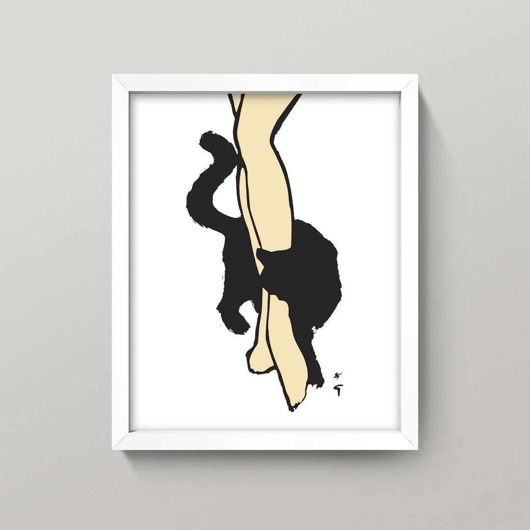 Cat Wrapped Around Legs Print • Vintage Cat Print • 4 Sizes ...