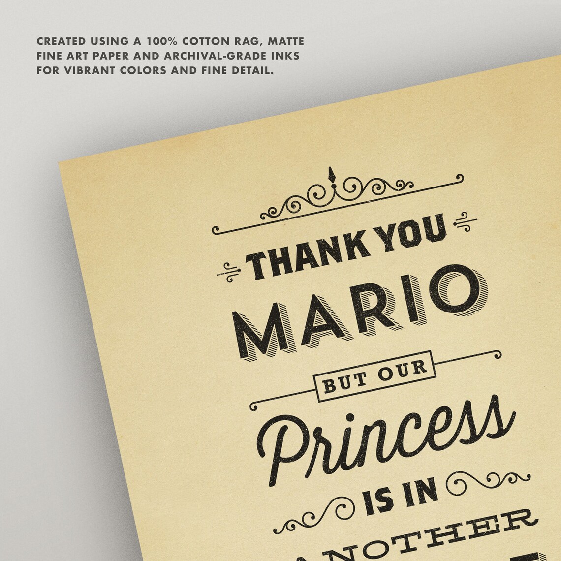 Super Mario Bros. Quote 8x10 Wall Art / Print High Quality | Etsy