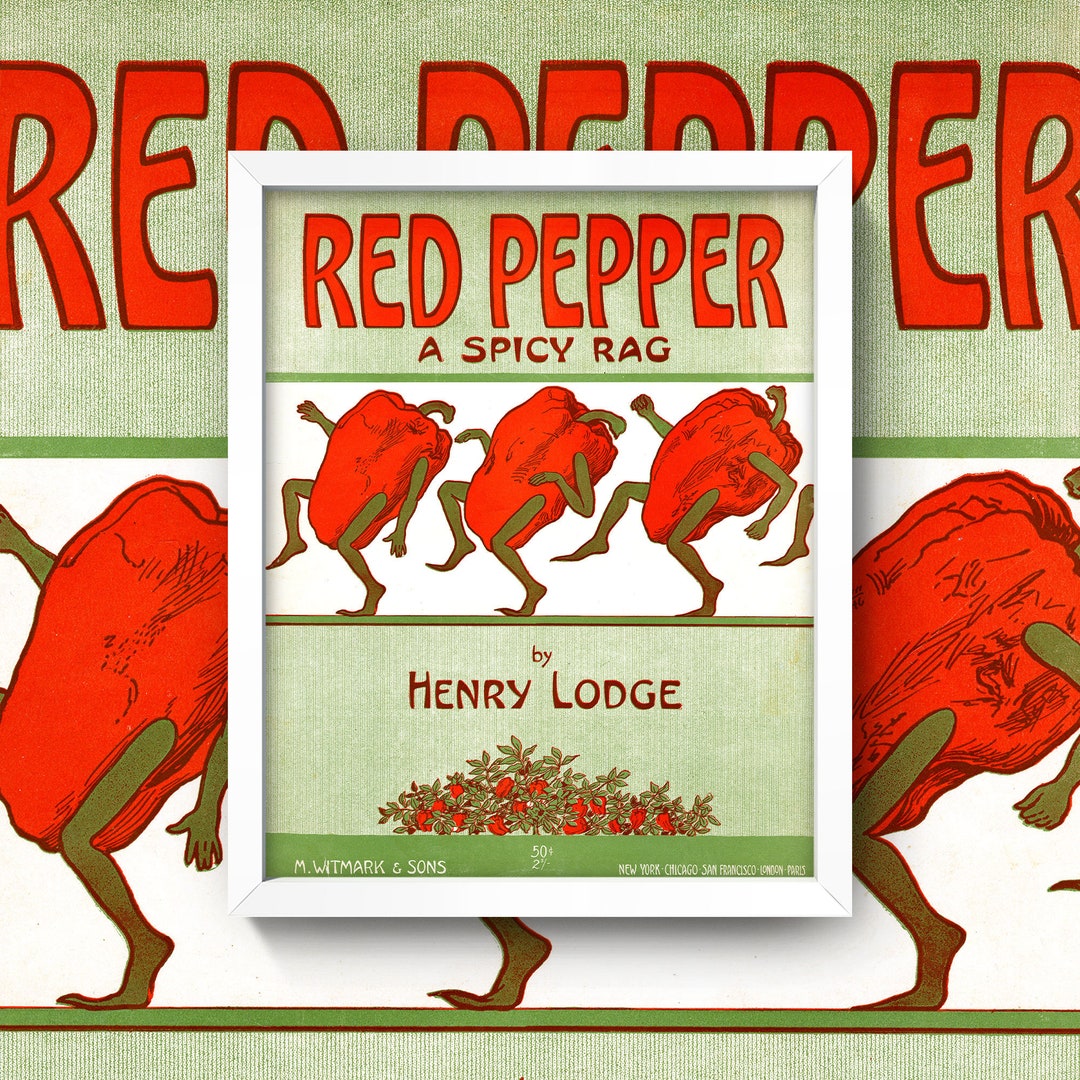 Red Pepper Print • 8x10 Kitchen Wall Art • High Quality Giclée Print ...