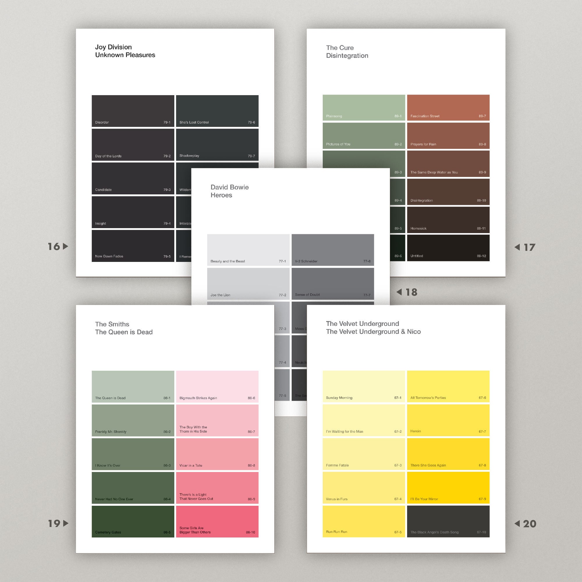 Album Cover Paint Swatches 3 Sizes Geometric Prints & | Etsy