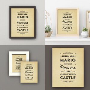 Super Mario Bros. Quote • 8x10 Wall Art / Print • High Quality Giclée ...