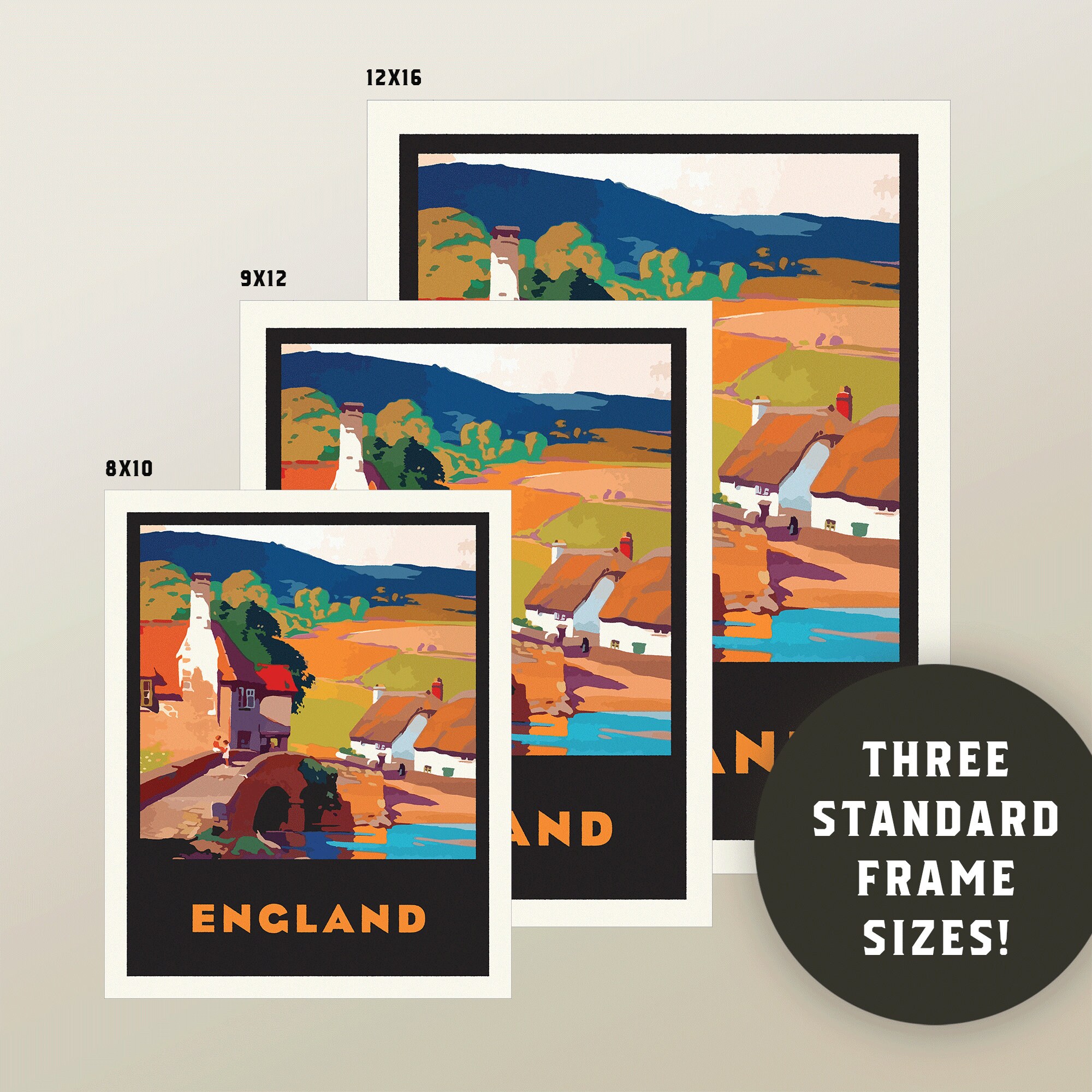 England Print Vintage England Poster England Wall Art - Etsy