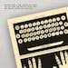 Typing Chart • Typewriter Print / Wall Art • Vintage Typewriter Chart ...