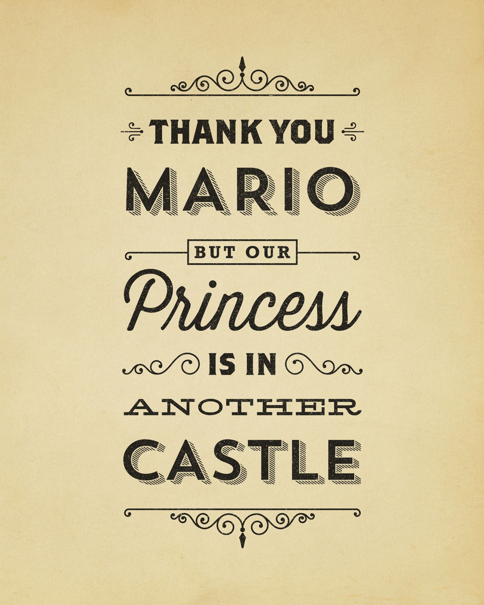 Super Mario Bros. Quote 8x10 Wall Art / Print High Quality | Etsy