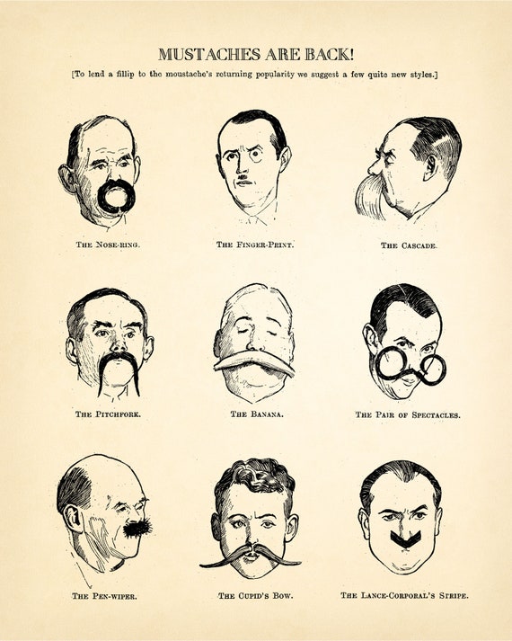 Famous Moustaches Chart
