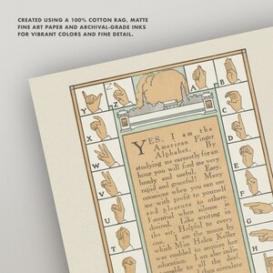 Sign Language Print • Gorgeous Antique Sign Language Chart • Vintage ...