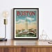 Vintage Boston Travel Poster • Antique Boston Print • 5 Sizes! • Boston ...