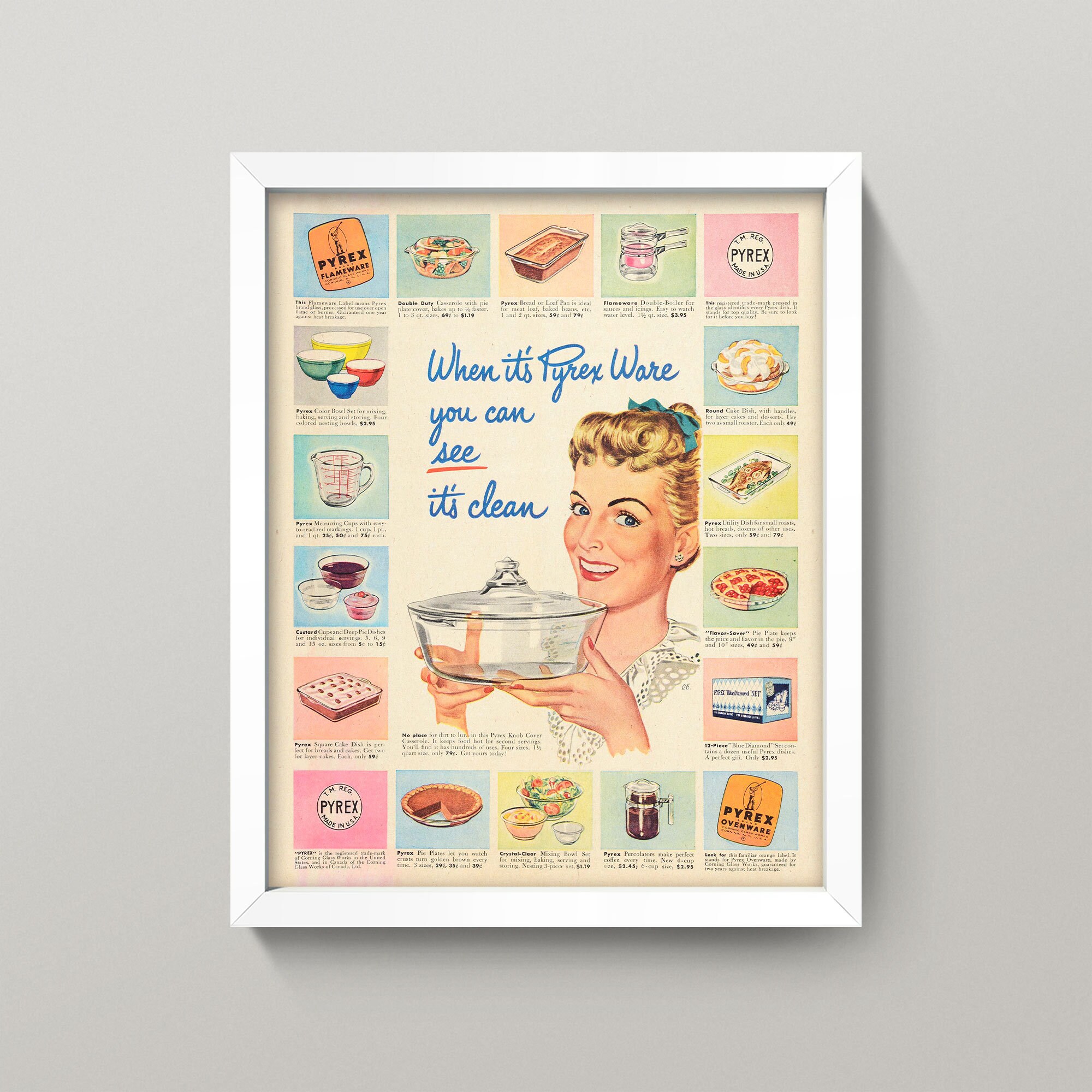 Vintage Cookware Ad 8x10 Print 1940s / 1950s Kitchen Wall - Etsy Canada