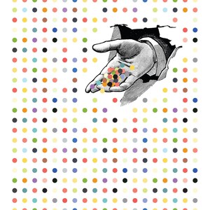 Confetti Print • Retro Confetti Collage Wall Art • 3 Sizes! • Geometric ...