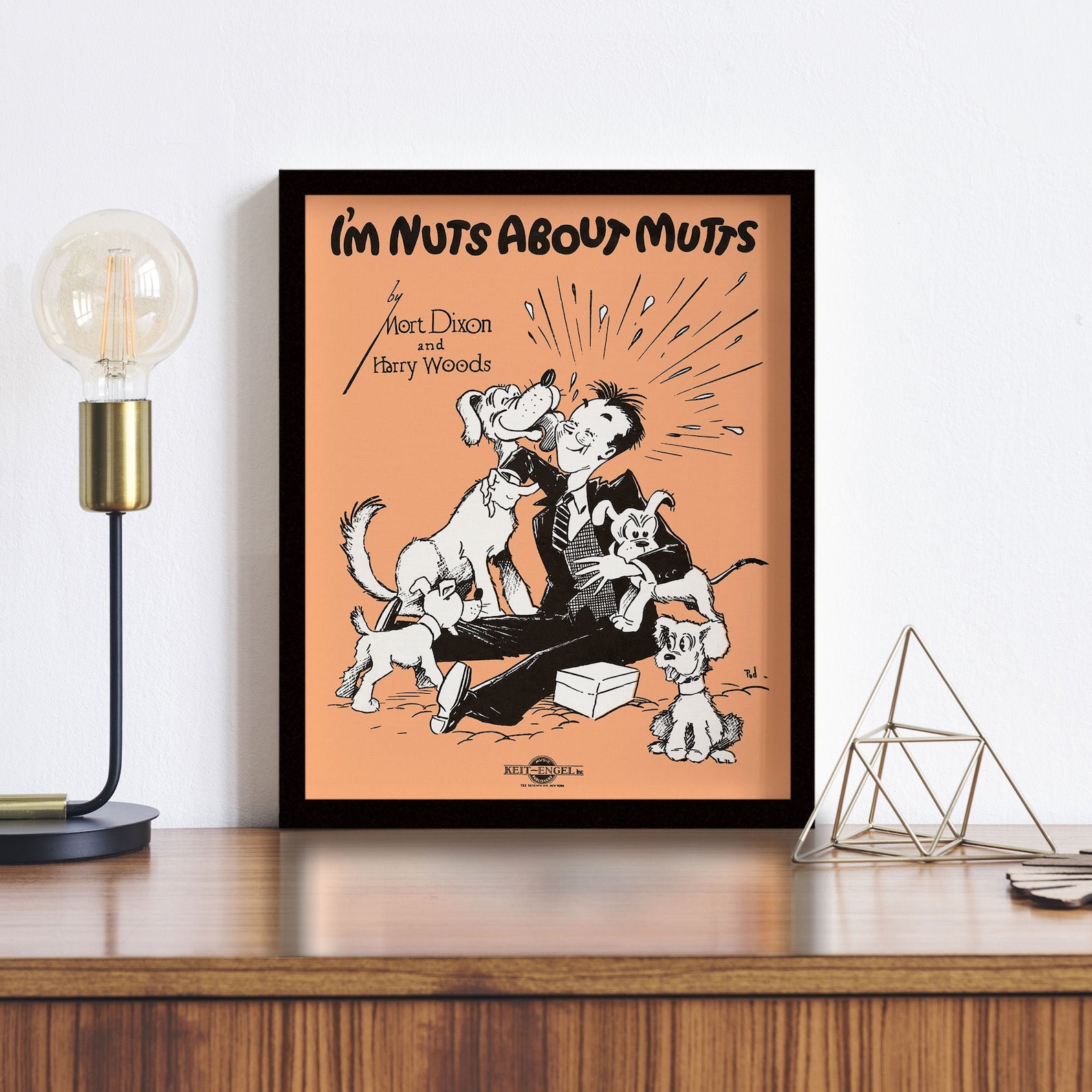 Im Nuts About Mutts Print Vintage Sheet Music Cover Wall - Etsy