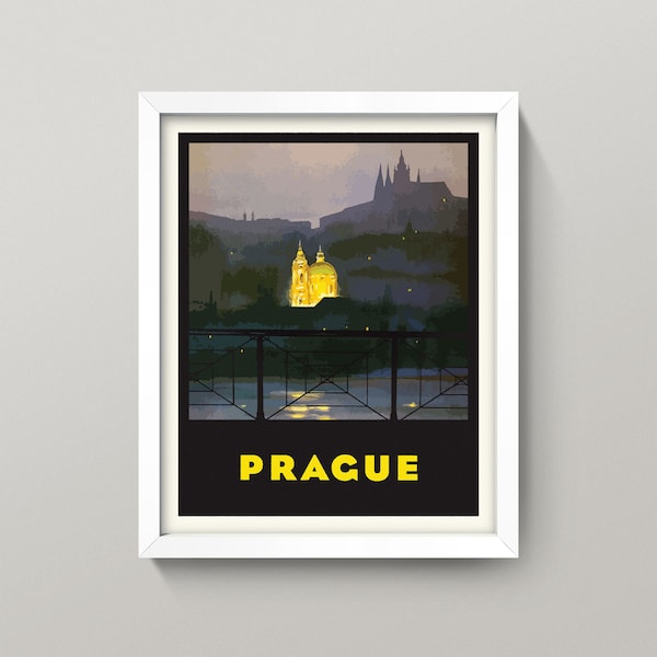Prague Poster - Etsy