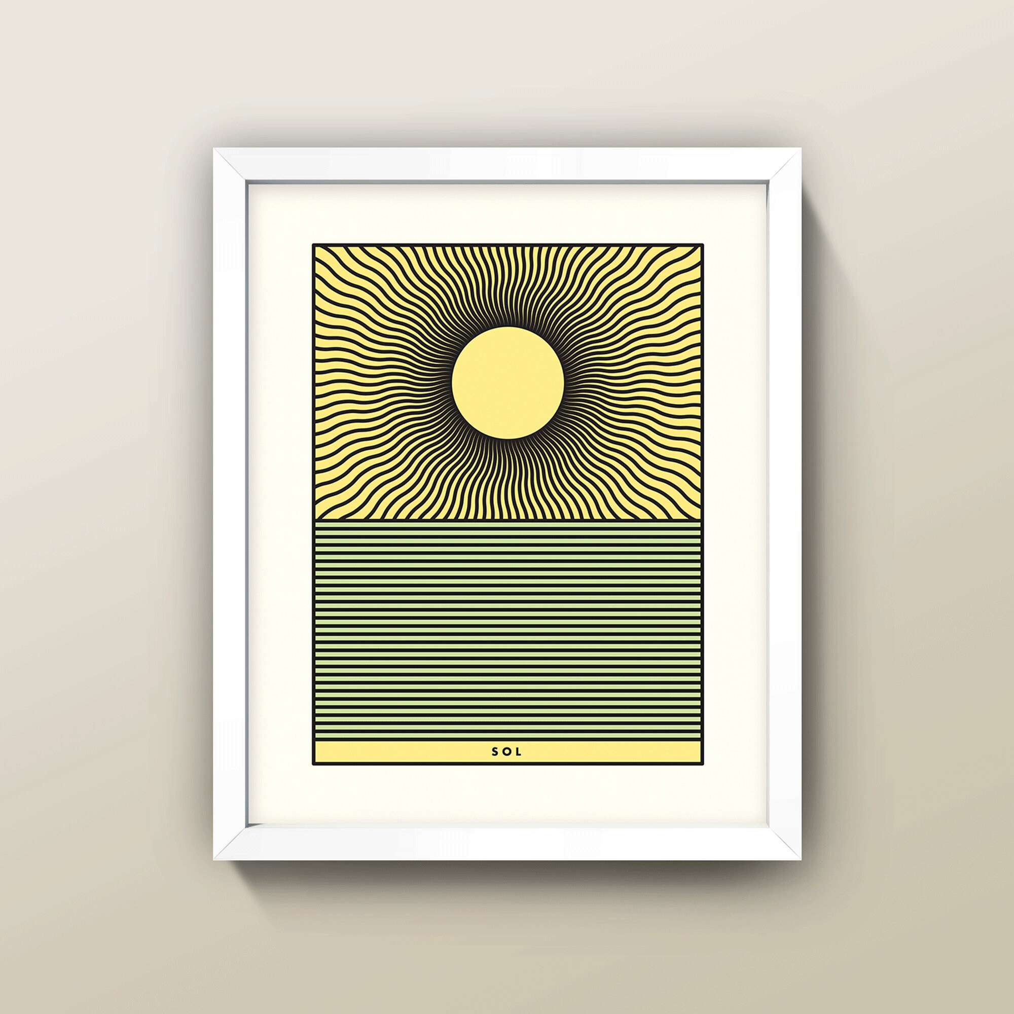 Sun Print Sol Wall Art • 8x10 Wall Art • High Quality Giclée Print ...
