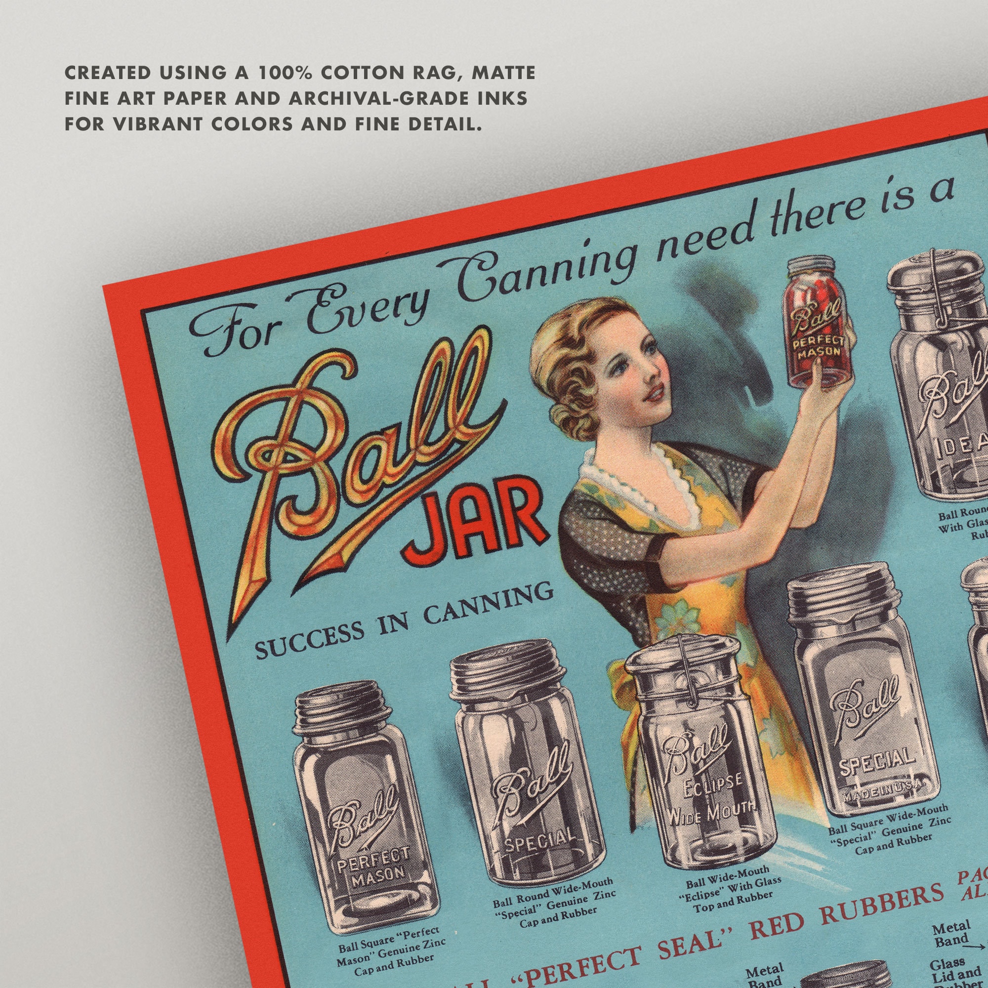 Antique Canning Jar Ad • 8x10 Kitchen Art • High Quality Giclee Print ...