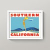 Vintage Southern California Print Mid-century California Poster 2 Sizes ...