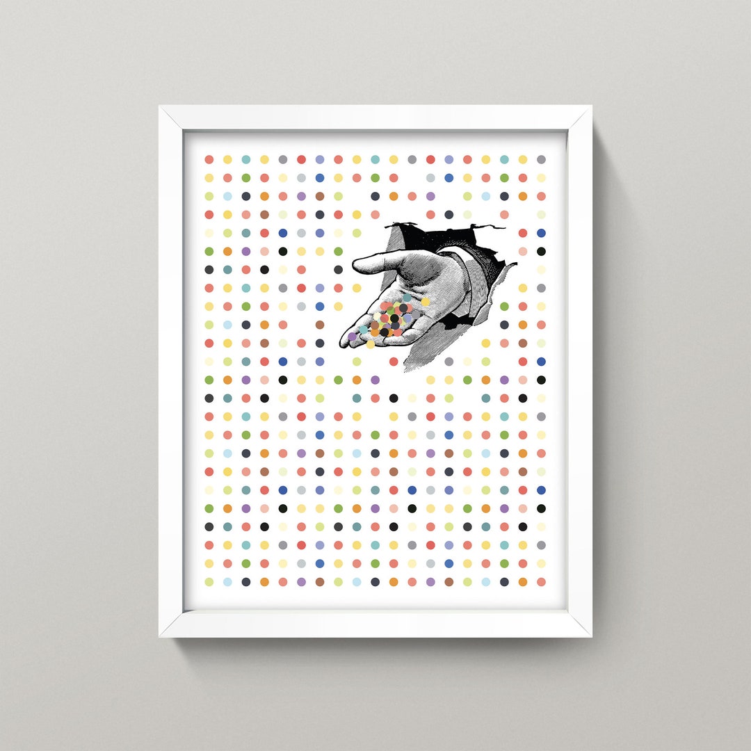 Confetti Print • Retro Confetti Collage Wall Art • 3 Sizes! • Geometric ...
