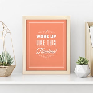 Beyonce Flawless Quote • 8x10 Wall Art • High Quality Giclée Print • I ...