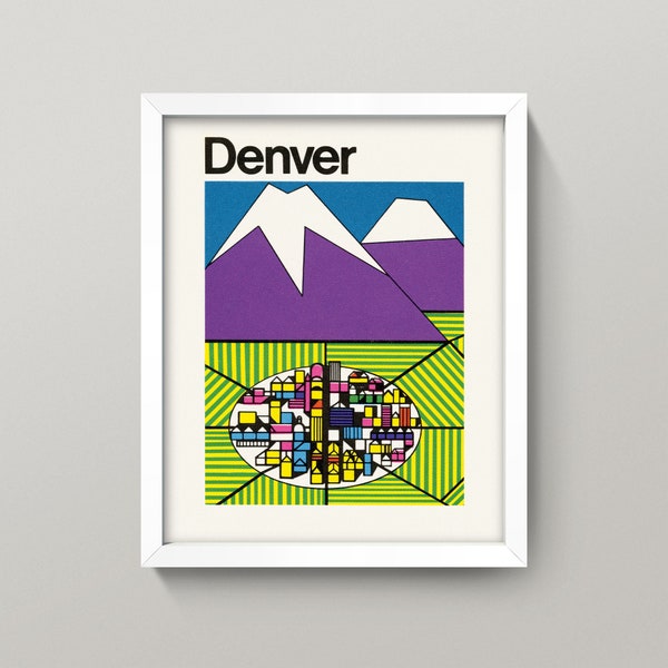 Denver Vintage Poster - Etsy