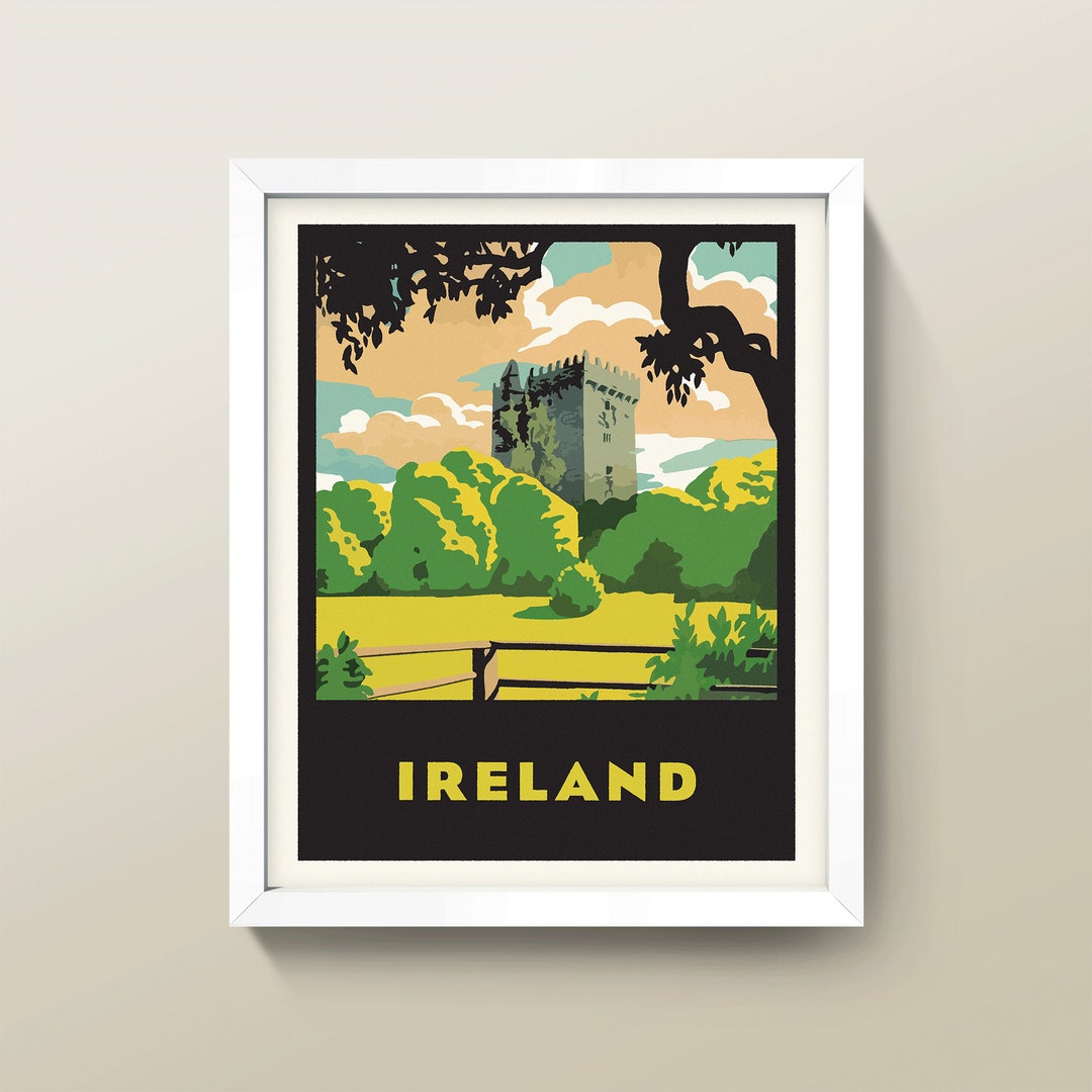 Ireland Print • Ireland Poster • Vintage Ireland Print • Vintage Travel ...