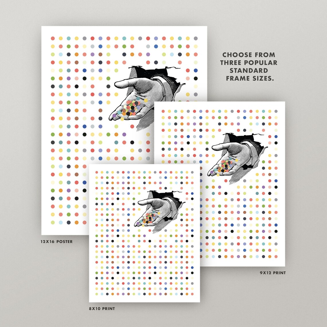 Confetti Print • Retro Confetti Collage Wall Art • 3 Sizes! • Geometric ...