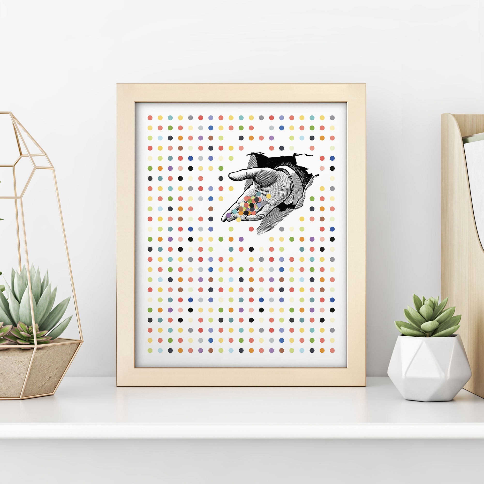Confetti Print • Retro Confetti Collage Wall Art • 3 Sizes! • Geometric ...