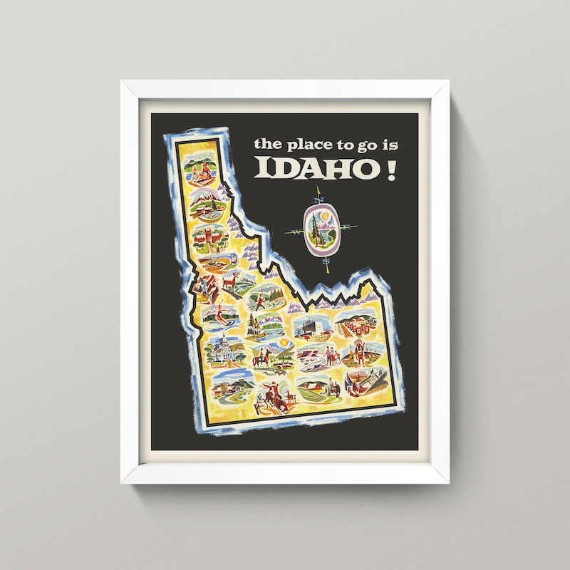 Idaho Poster - Etsy