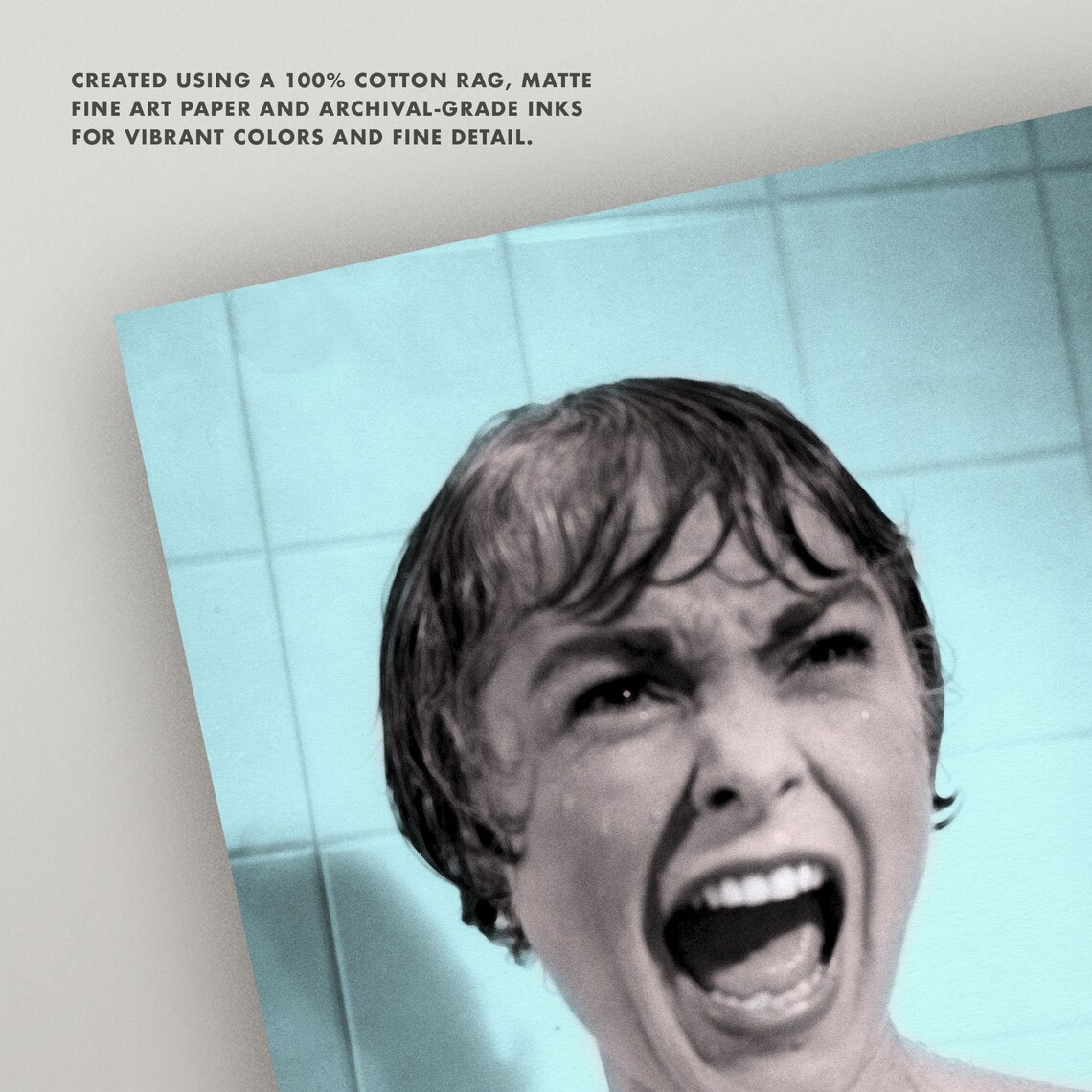 Psycho Scream Poster Vintage Bathroom Art 4 Sizes | Etsy