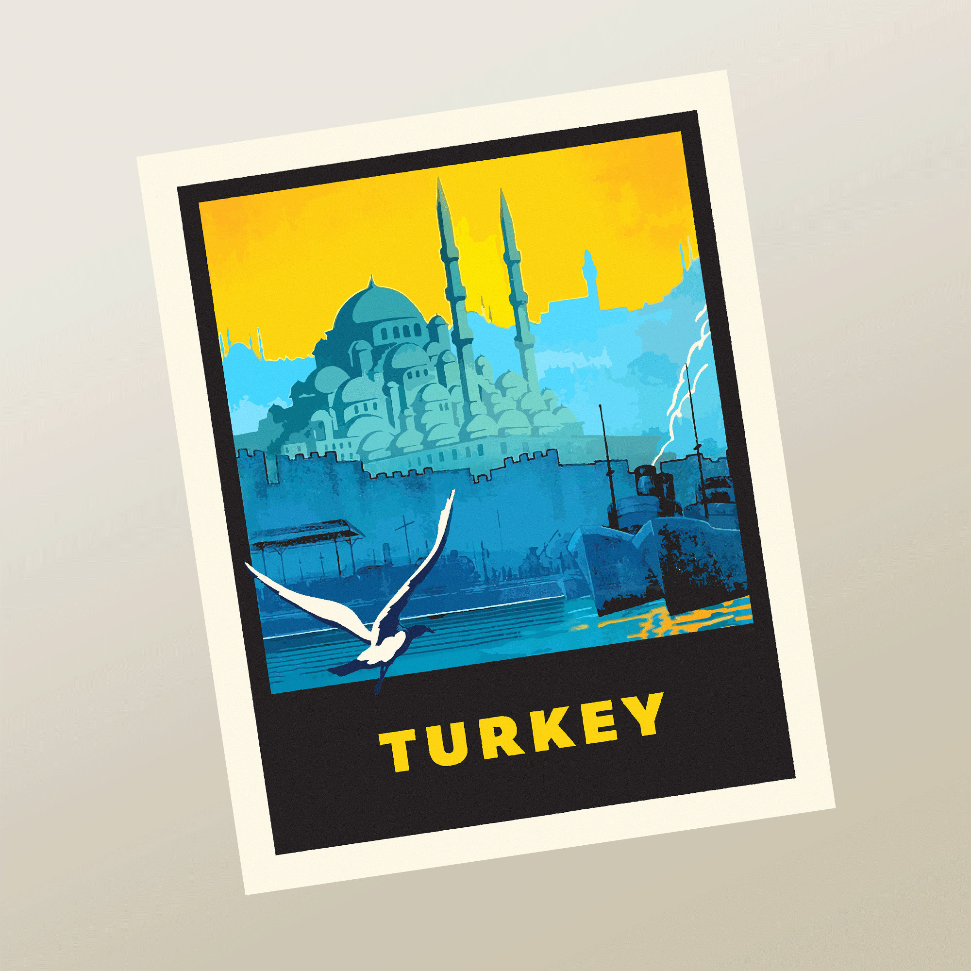 Vintage Turkey Travel Poster • Turkey Print • Retro Turkey Wall Art ...