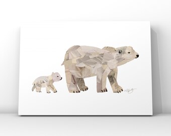 Polar Bear Collage | Etsy