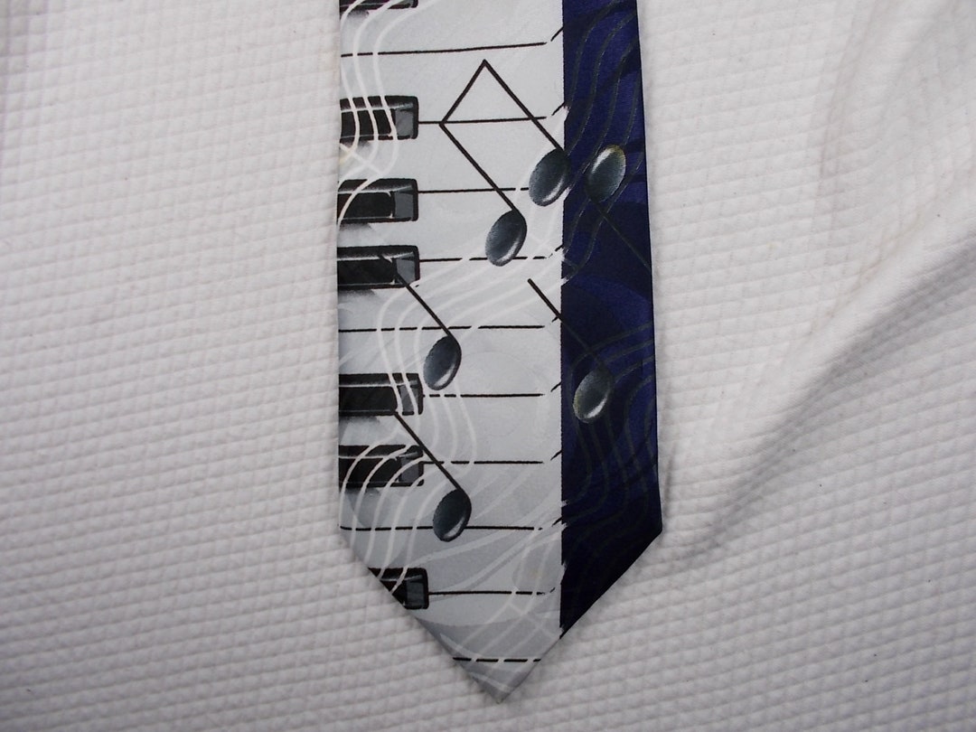 Piano Music Note Scale Tie Steven Harris Necktie Geometric Musicians ...
