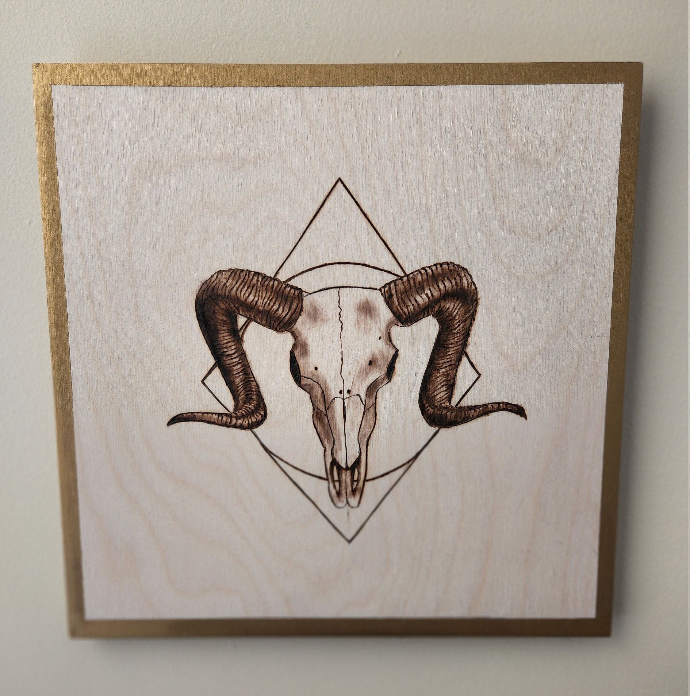Ram Skull Art