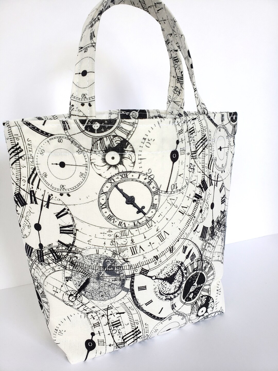 Small Gift Bag, Clocks and Dials Carry Bag With Handles, Gift Wrapping ...