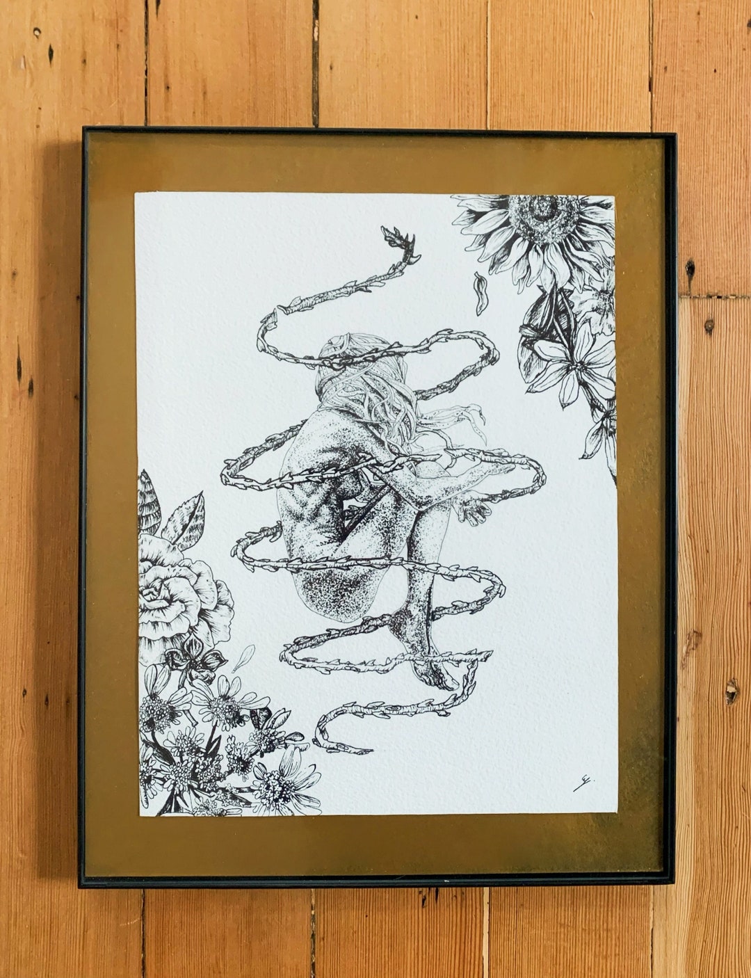 Entangled - Original Art FRAMED - Etsy